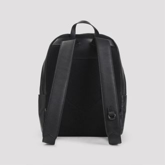 Canali Rucks&auml;cke - Black Leather Backpack - Gr. unisize - in Schwarz - f&uuml;r Damen