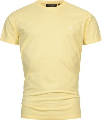Indicode Herren Kloge T-Shirt mit Rundhals-Ausschnitt | Herrenshirt Sommershirt Pale Banana, XXL