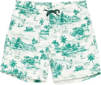 MC2 Saint Barth Homme, Maillots de bain, Multicolore, Taille: M Tennis Toile 10 Swim Short