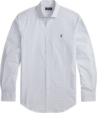 Polo Ralph Lauren chemise en popeline &agrave; carreaux - Blanc