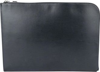 Louis Vuitton Crossbody Bags - Louis Vuitton Noir Epi Leather Laptop Clutch - Gr. unisize - in Schwarz - f&uuml;r Damen