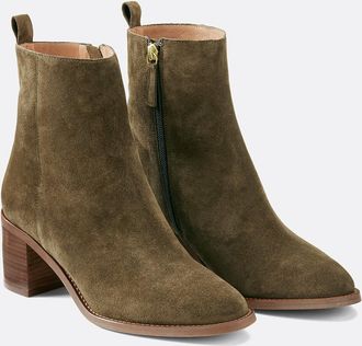 La Redoute Collections Boots &Agrave; Talon En Cuir Su&eacute;d&eacute; Signature Faustine