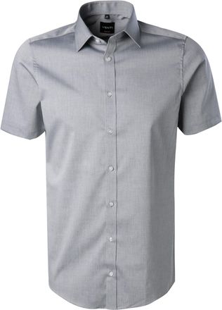 Venti Herren Kurzarmhemd grau meliert