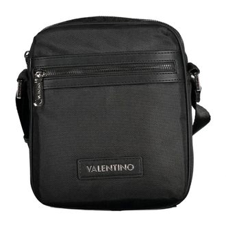 Mario Valentino Homme, Sacs, Noir, Taille: ONE Size Sac Bandoulière Noir avec Sangle Réglable