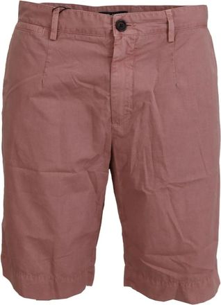 Dolce & Gabbana Rosa Baumwoll-Chino-Shorts f&uuml;r Herren - - Shorts - Herren - Rosa - M
