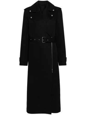 Toteme trench Biker en coton - Noir