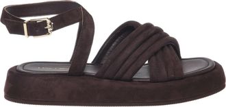 Baldinini Femme, Chaussures, Brun, Taille: 38 EU Suede Sandal