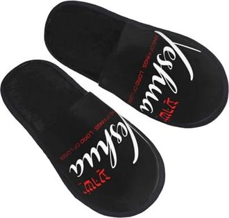 Generic Pantoufle Maison Yeshua J&eacute;sus Christianisme Chaudes Pantoufles Portative Chaussons Maison Confortable Hiver Chaussures Chaudes Pour Salon H&ocirc;tels Chamb