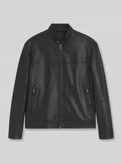 Boss Orange by Hugo Boss Lederjacke Modell Joslay mit Stehkragen
