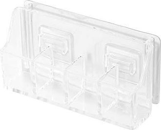 Compactor Selbstklebende Aufbewahrungsbox Transparent 12 x 3.7 x H.6 cm