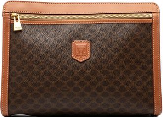 Celine Clutches - Macadam Coated Canvas Clutch - Gr. unisize - in Braun - f&uuml;r Damen