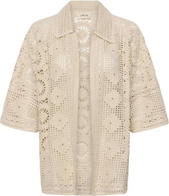 Cream Femme, Pulls, Beige, Taille: 44/46 FR Cryda Long Cardigan