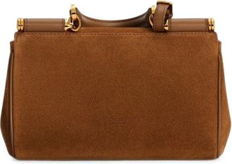 Dolce & Gabbana Canvas and Calf Leather Shoulder Bag - Brown