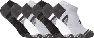 Under Armour pour des Hommes Lot de 6 Paires de Chaussettes Techniques perforées, Gris, M