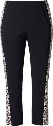 Miamoda Schlupfhose Bengalin-Hose schmal seitlicher Leo-Streifen