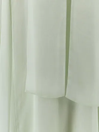 Alberta Ferretti Womens Dress Chiffon Green Silk