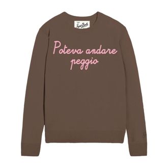 MC2 Saint Barth New Queen SweaT-shirt - Femme - Pulls - Brun - Taille: 42 FR