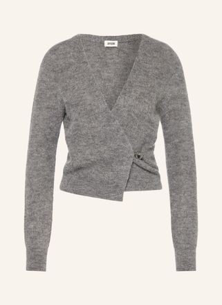 Drykorn Drykorn Strickjacke Lobaia In Wickeloptik grau