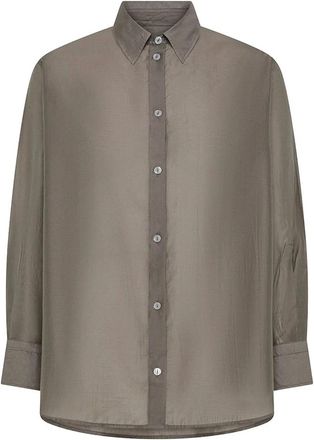 Cruna Femme, Blouses et Chemises, Gris, Taille: 36 FR Yvonne Tie-Neck Shirt