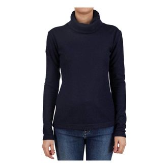 Kiton Femme, Tops, Bleu, Taille: 38 FR Regular Solid Sweater