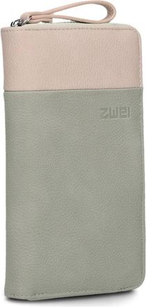 zwei Damen Geldb&ouml;rse Eva EV2 langes Portemonnaie 15 Kartenf&auml;cher, Sichtfach, 2 Scheinf&auml;cher, Geldbeutel mit M&uuml;nzfach & umlaufenden Rei&szlig;verschluss, weiches 