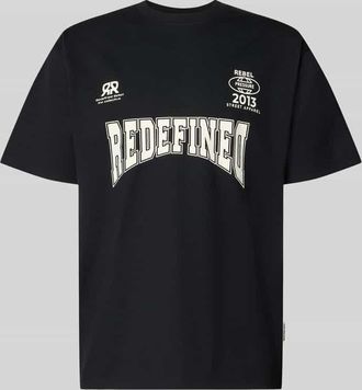 Redefined Rebel T-Shirt mit Statement-Print und Rundhalsausschnitt