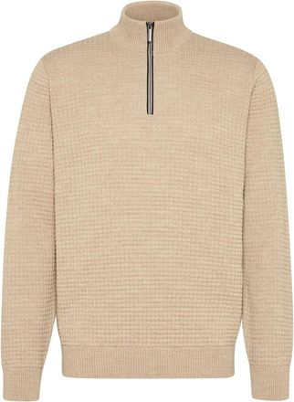 Bugatti Homme, Pulls, Beige, Taille: 2XL Struktur-Troyer