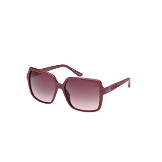 Guess Femme, Accessoires, Rouge, Taille: 57 MM Wayfarer Lunettes de soleil