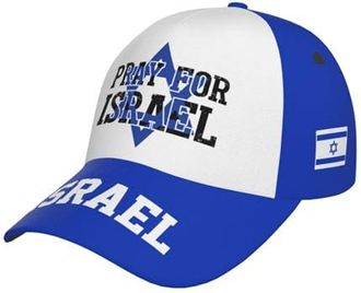 Generic Femme Homme Casquette Trucker Priez pour Israël, Je suis Aux Côtés DIsraël Casquette Baseball Respirant Casquette De Baseball Protection Solaire Casqu