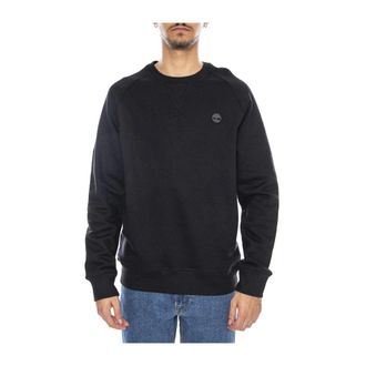 Timberland Homme, Sweatshirts et sweats &agrave; capuche, Noir, Taille: L Brushed Back Crew SweaT-shirt