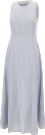 Eleventy Femme, Robes, Bleu, Taille: 38 FR Robe Maxi Sans Manches