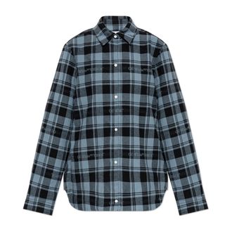 Off-white Karo Flanellhemd mit Wattierung - - Blouses & Shirts - Damen - Blau - S
