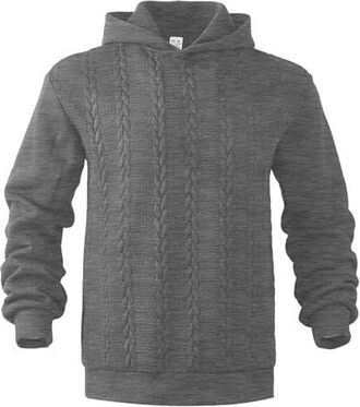 Generic Sweat a Capuche Homme Sweatshirt Hooded Sweats &agrave; Capuche Unicolore Homme pour lAutomne et lhiver, Mode D&eacute;contract&eacute;e avec Manches Longues