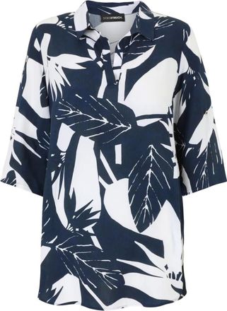 Doris Streich Schlupfbluse - - Blouses & Shirts - Damen - Blau - 2XL