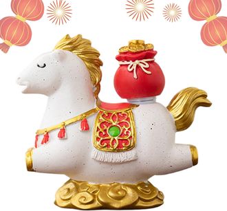 Generic Bild Eines Pferdes,Harz Souvenir f&uuml;r die chinesische Neujahrsparty,Chinesisches Neujahr 2026 Pferdestatue | F&uuml;r Im Haus B&uuml;ro Schlafzimmer Auf Schreibt