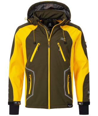 Rock Creek Herren Softshell Jacke Outdoor Jacke Windbreaker &Uuml;bergangsjacke Anorak Kapuze Regenjacke Winterjacke Herrenjacke Jacket H-230 Dunkelgr&uuml;n 4XL