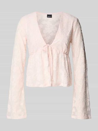 Gina Tricot Langarmbluse mit Schnürverschluss