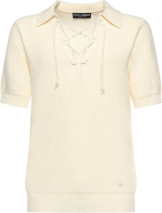 Dolce & Gabbana Homme, Tops, Beige, Taille: L Polo Chemises