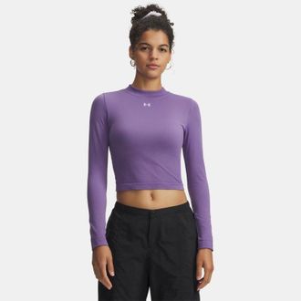 Under Armour Vanish Seamless Langarm-Oberteil f&uuml;r Damen Violett Luxe / Violett Crest / Violett Crest XL