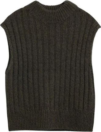 Barbour Femme, Pulls, Vert, Taille: 36 FR Anastasia Gilet Tricot&eacute;