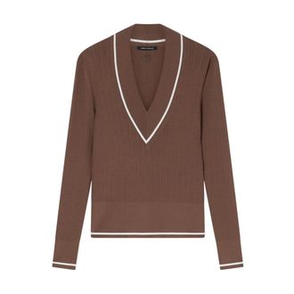 A|X Armani Exchange Damen, Strickwaren, Braun, LGr&ouml;&szlig;e