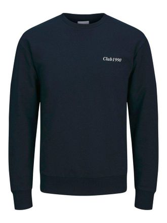 Jack & Jones Sweatshirt Pullover mit Rundhals, Logo Front & R&uuml;cken JJEBRADLEY GRAPHIC SWEAT CREW NOOS
