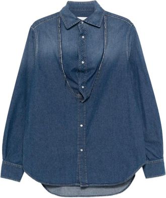 Maison Margiela Homme, Chemises, Bleu, Taille: L Chemise boutonn&eacute;e &agrave; manches longues