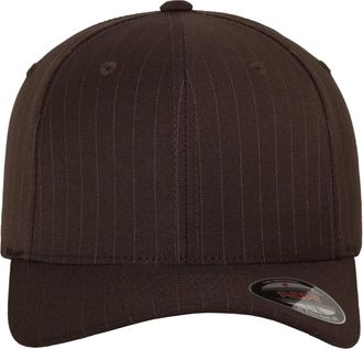 Flexfit Erwachsene Mütze Pinstripe, Bro/Wht, S/M, 6195P