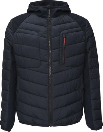 s.Oliver Pufferjacke im Fabricmix mit Kontrast-Details Navy XXL