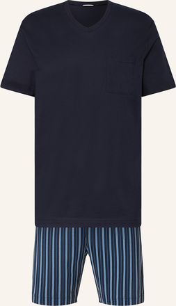 Mey Mey Shorty-Schlafanzug Serie Straight blau