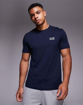 Emporio Armani Armani - EA7 Train Core - T-Shirt in Blau mit Logo