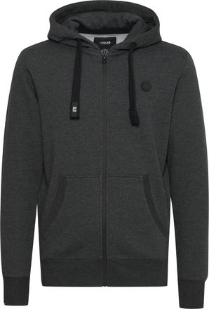 Solid SDBene Herren Sweatjacke Kapuzenjacke Zip Hoodie mit Kapuze Reißverschluss Kängurutasche Baumwollmischung Regular fit, Größe:S, Farbe:Dark Grey Melang