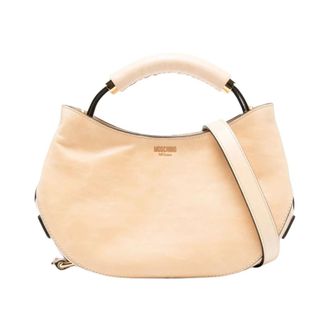 Moschino Femme, Sacs, Beige, Taille: ONE Size Sac cabas avec logo