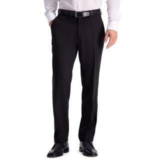 Kenneth Cole Reaction Herren Moderne Passform Stretch Anzughose Klassische Hose, Reichhaltiges Schwarz, 36W / 34L